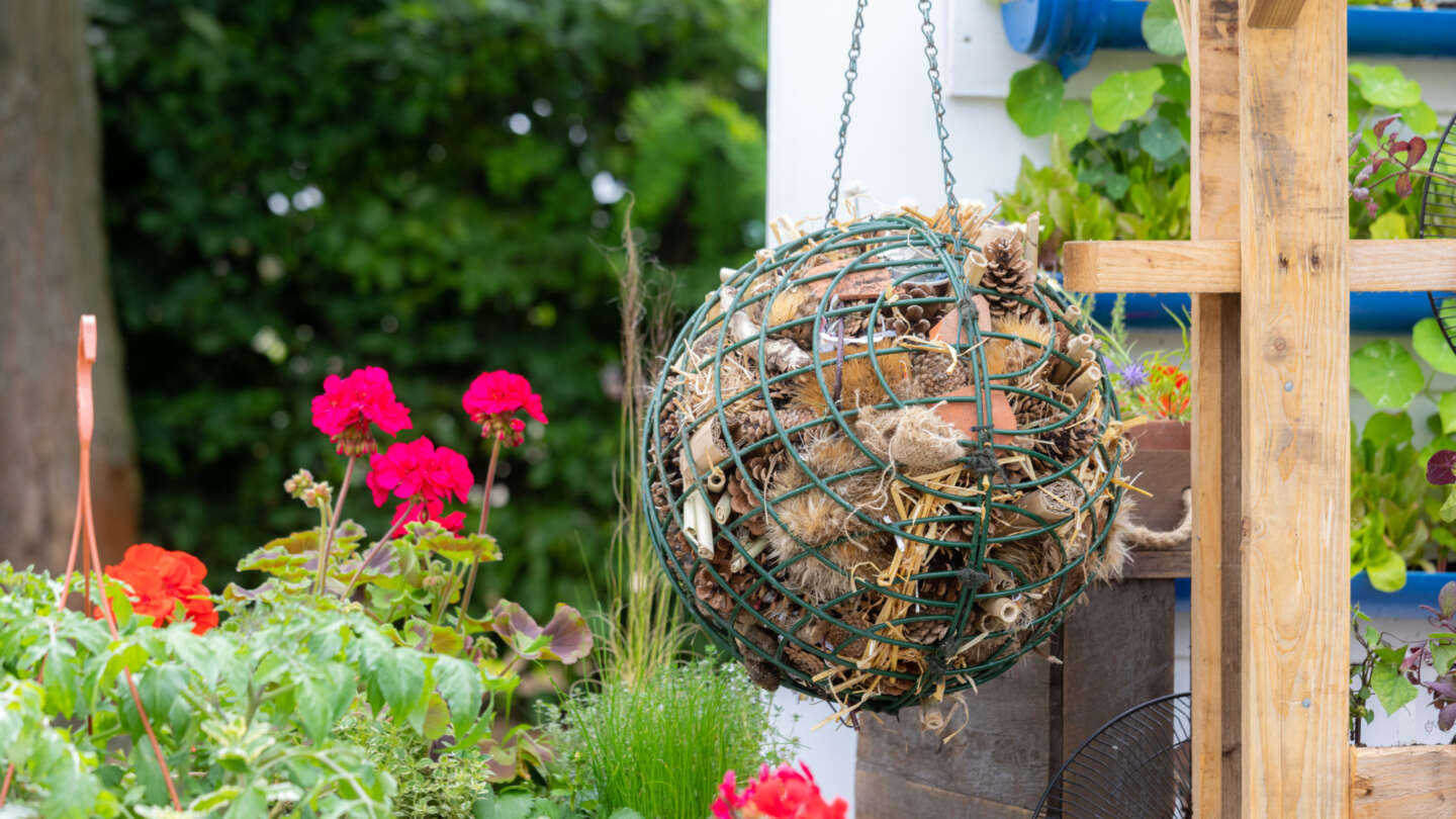 Garden Organic | Creating a hanging habitat